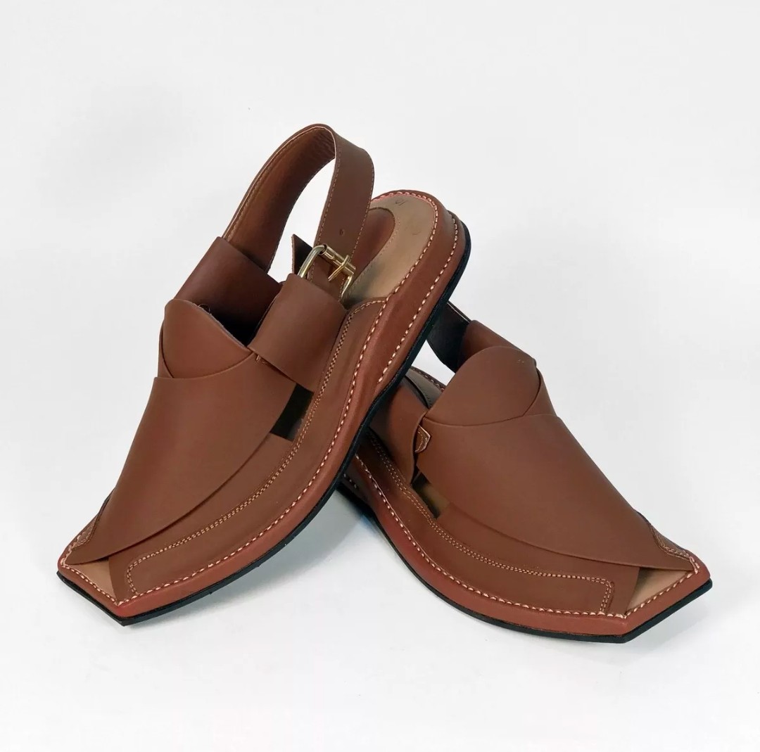 Brown Peshawari Chappal for Men Hand Made - Peshwari Xalmi Model ...