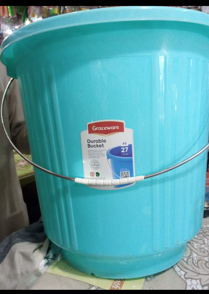 Plastic Bucket for Multipurpose Uses (27 Liters) (14 Inch's Height ...