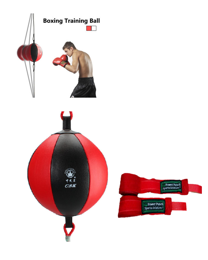 Punching Ball Hand Wraps Punching speed bag Double Ended Rope Boxing ...