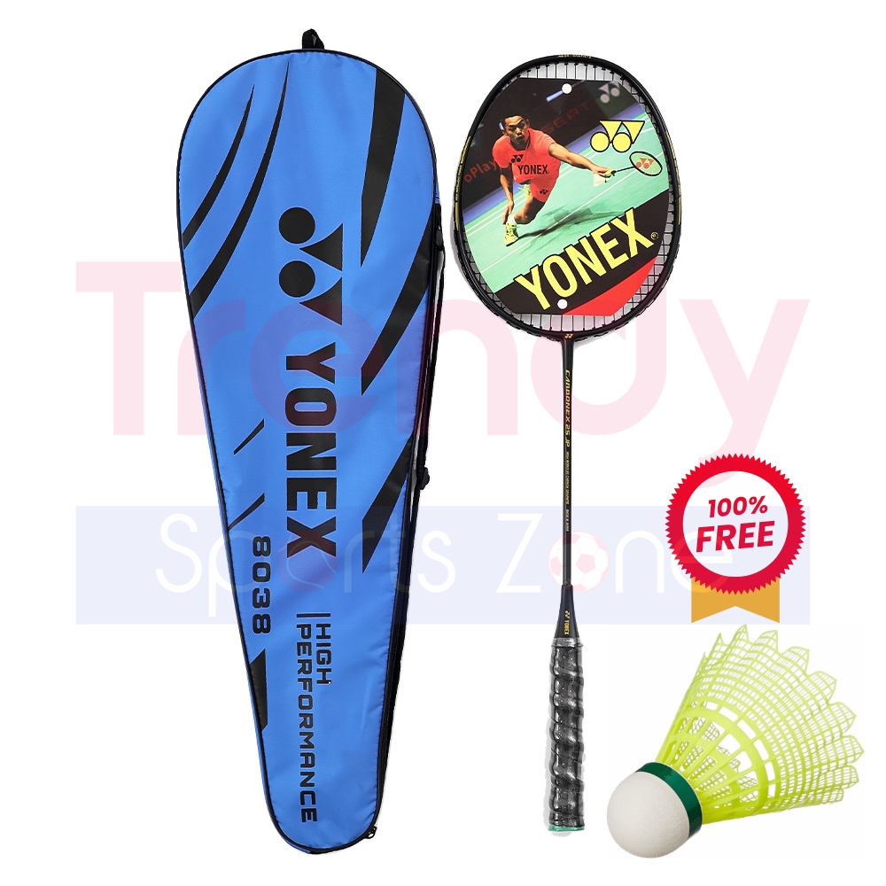 Yonex 8038 High-Performance Carbonex-25 Badminton Single Racket & Cover ...
