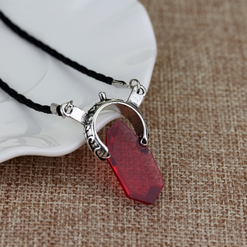 Devil May Cry Anime Demon Hunter Soul Stone Necklace Red Crystal Dante ...