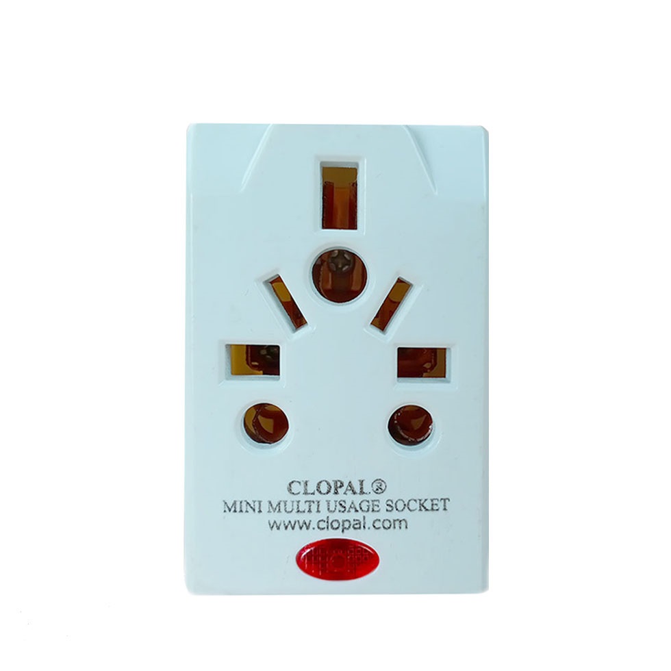 Clopal 13A Flat 3 Pin Multi Plug & Socket with Fuse Protection | Daraz.pk