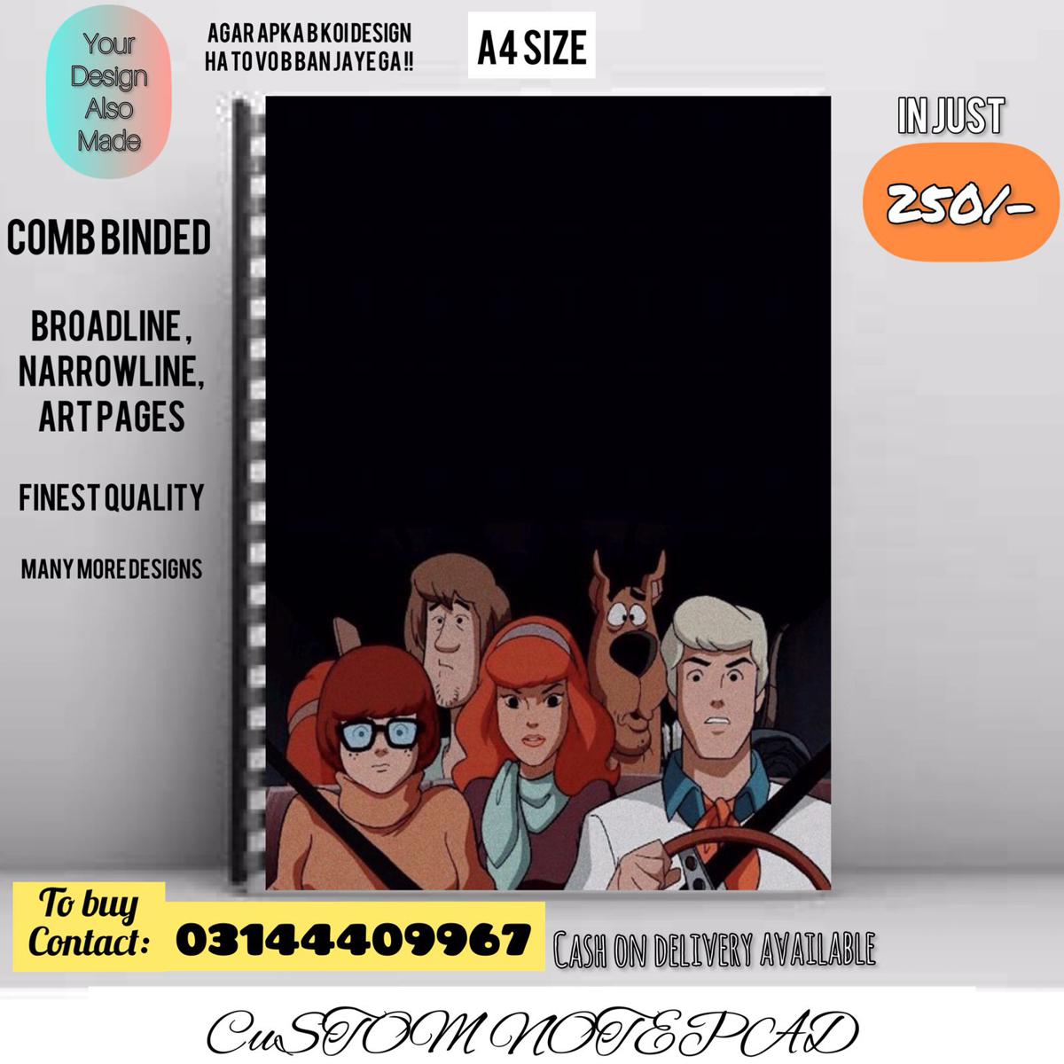 SCOOBY DOO NOTEBOOK ARTICLE 1 A4 | Daraz.pk