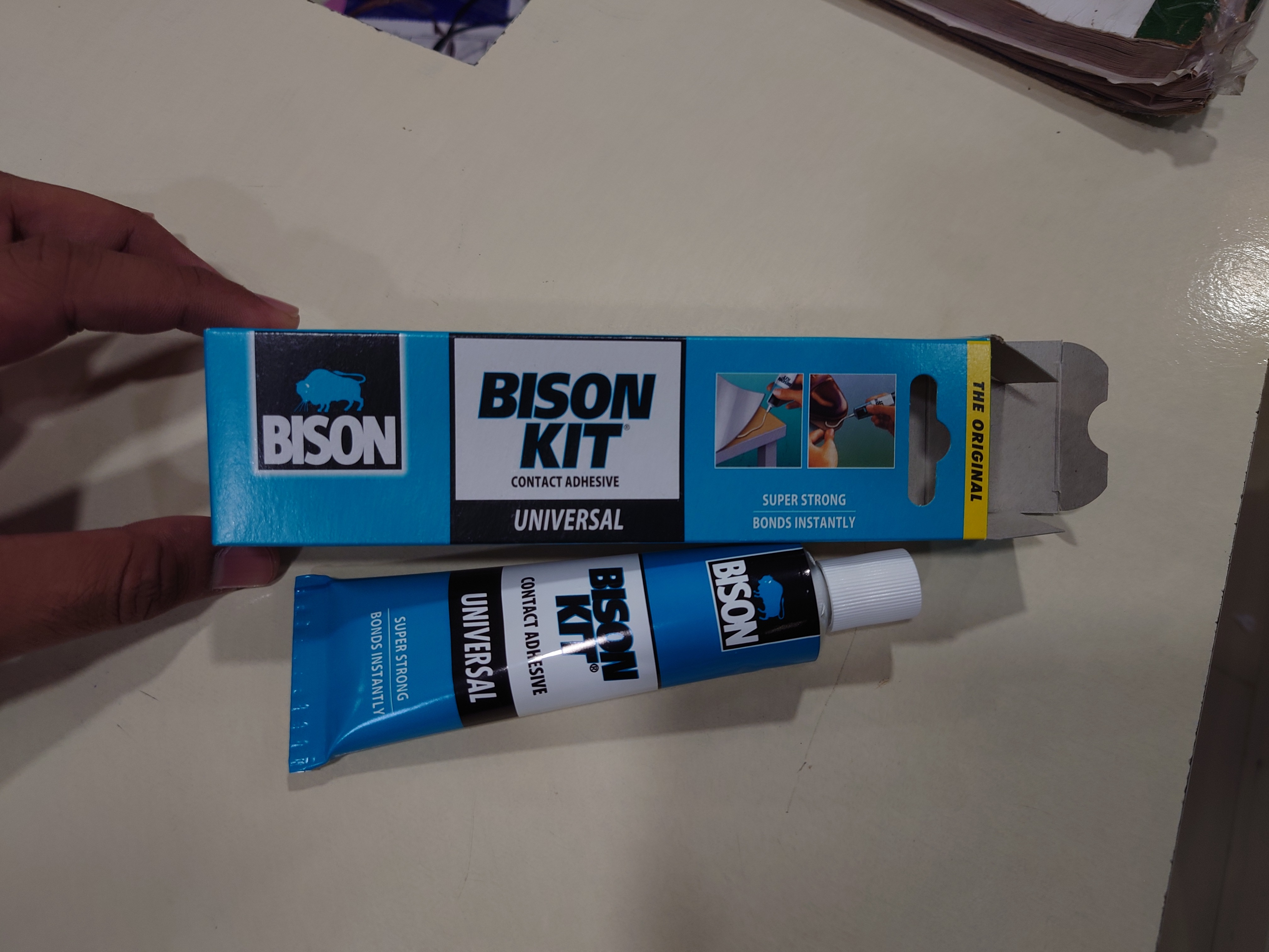 BISON KIT Universal Contact Adhesive Tube Super Strong, Bonds Instantly ...