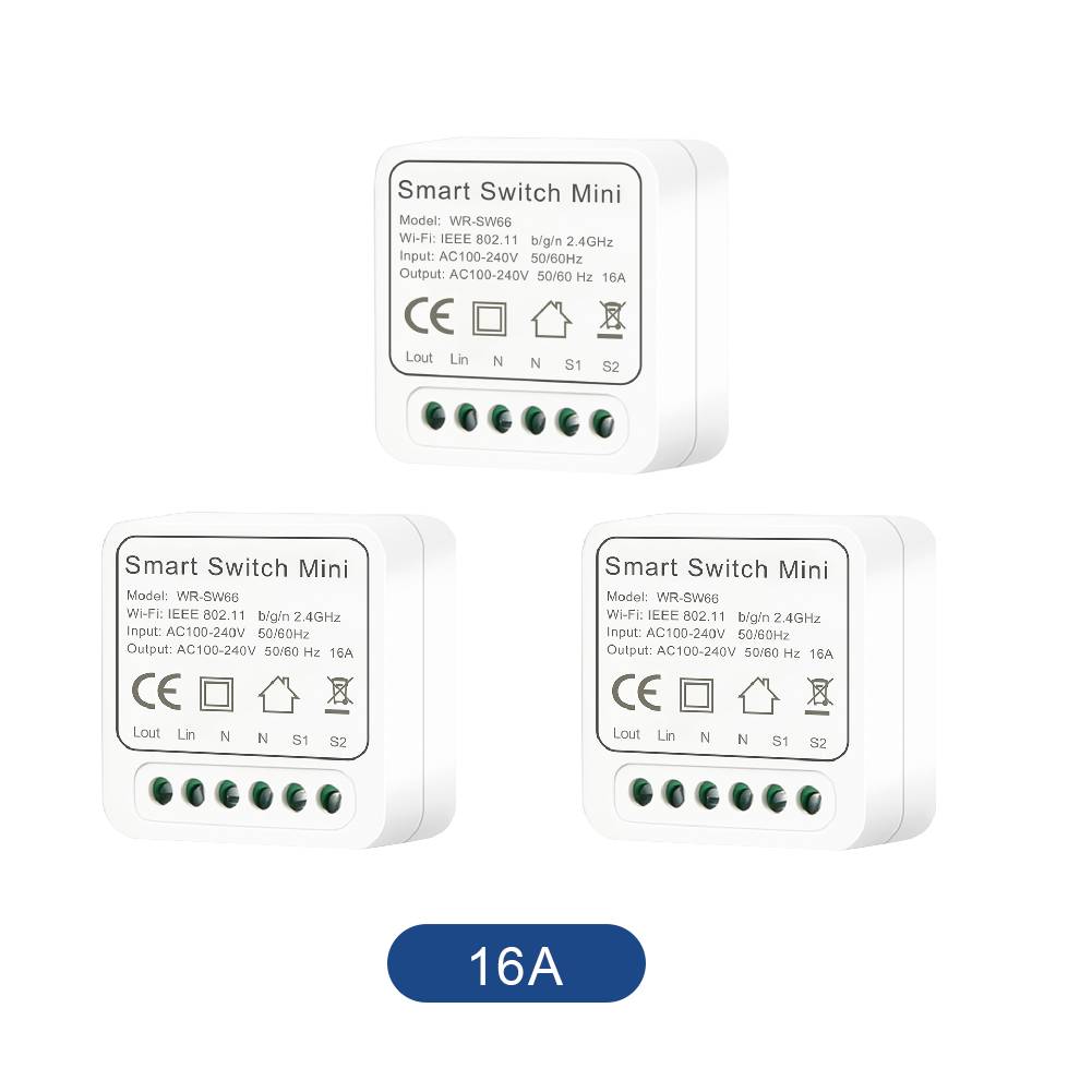 Aubess 16A MINI Wifi Smart Switch Supporte 2-way control Timer Wireless ...