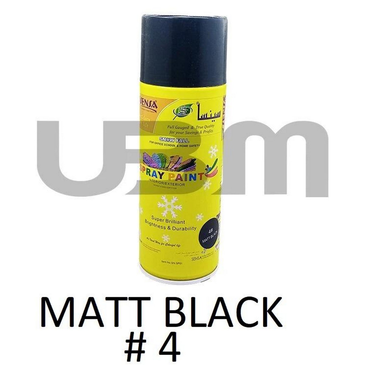 Sensa Spray Paint # 04 Matt Black | Daraz.pk