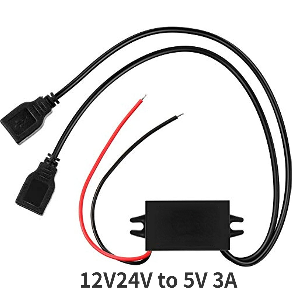 2024 12V24V to 5V 3A Micro Mini USB Step Down Voltage Power Supply ...