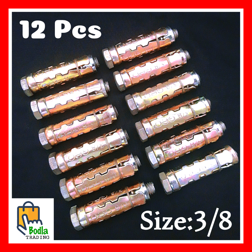 12 Pcs Pack Rawal Bolt Size 3/8 (3 Sotar) High Quality | Daraz.pk