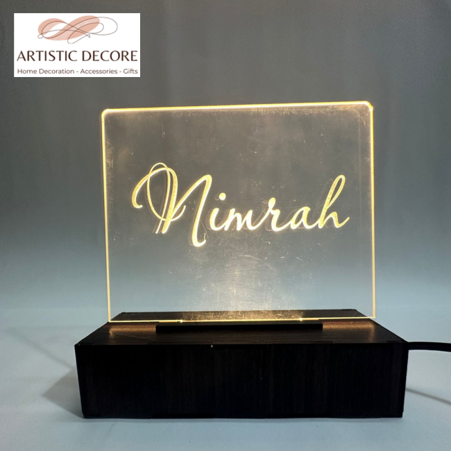 Customized Lamp Name Frame Table Top LED Name Lamp ACRYLIC NAME LAMP ...