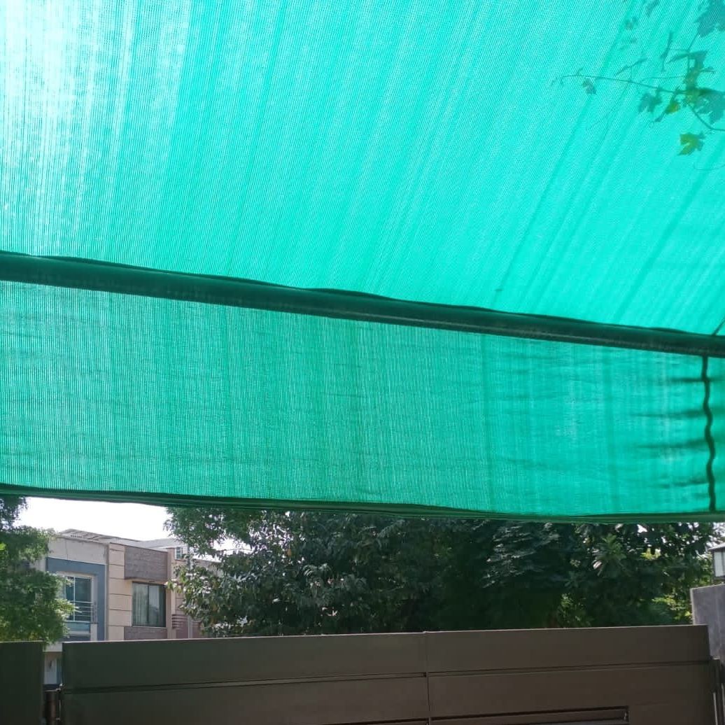 Green Nylon Shade Net . Size 6'x 13' FT fabric for Sun protection. EQ ...