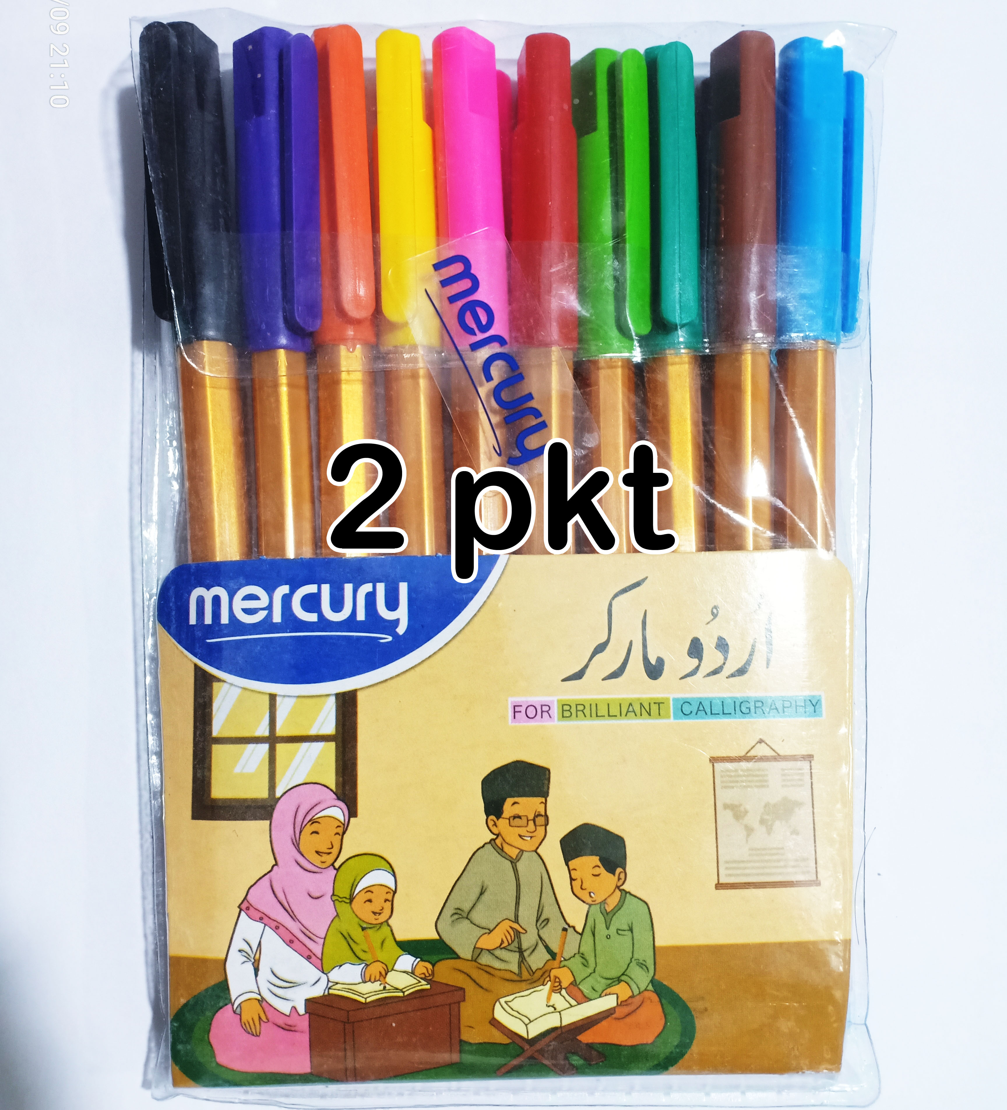 CUT MARKER 10 PCS MERCURY URDU MARKER MULTI COLOUR MERCURY | Daraz.pk