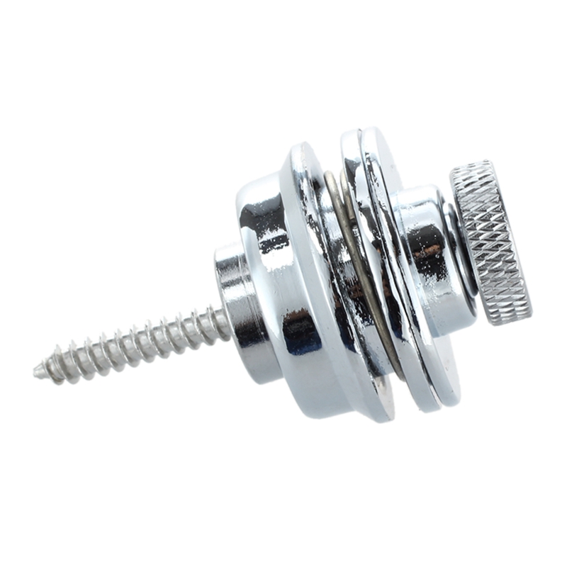 Flat Head Chrome Strap Lock for Electric Guitar | Daraz.pk