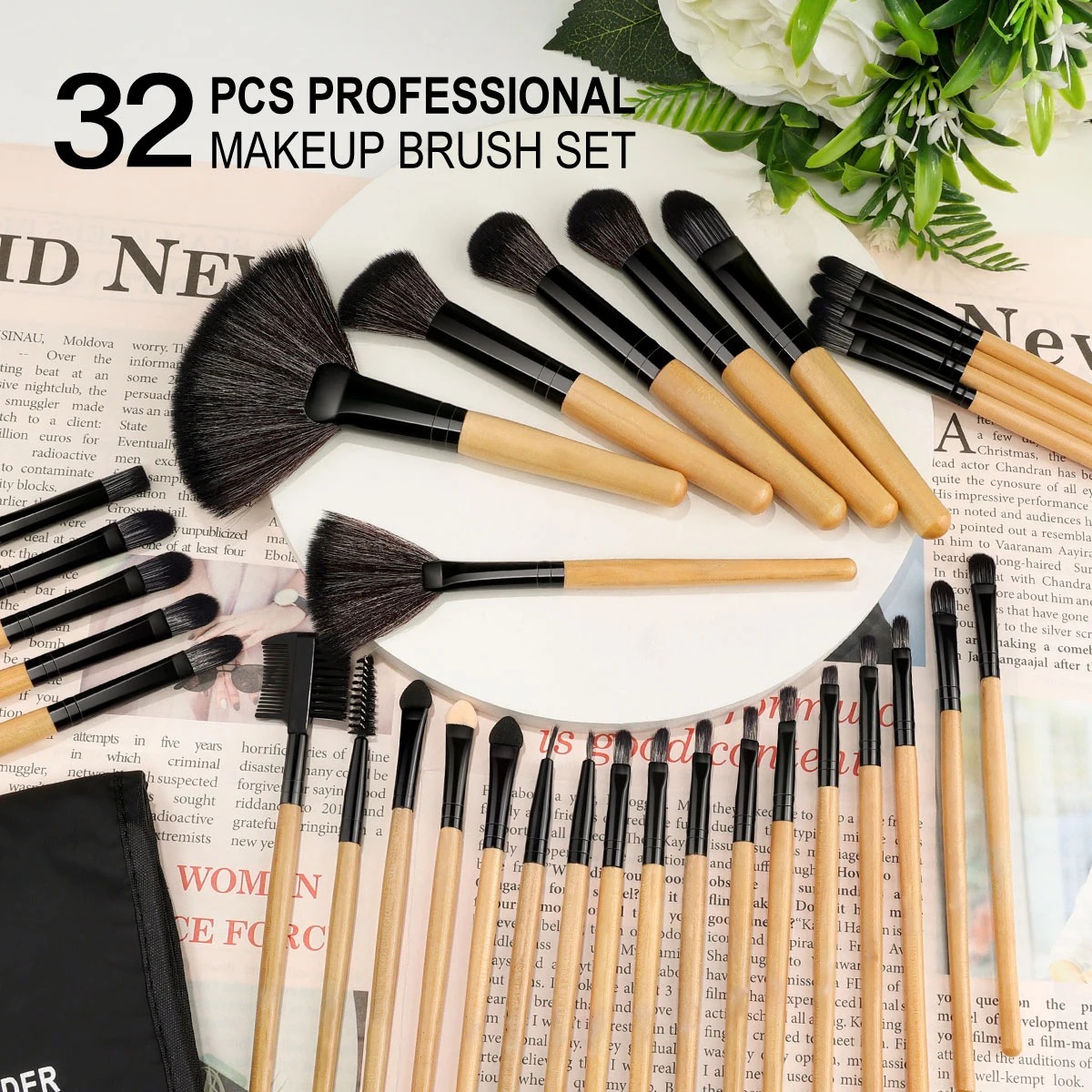 Makeup Brushes Professional Makeup 32 Pcs Multi Makeup Brushes Set soft ...