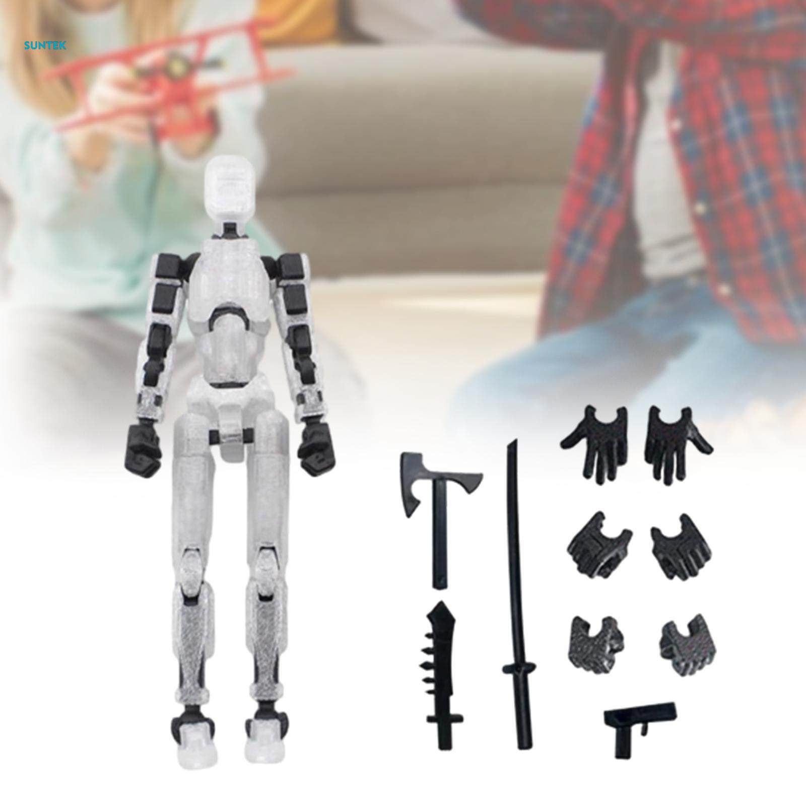 Action Figure 3D Printed Multi Jointed Movable Movable Action Figure ...