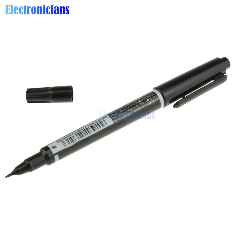 Black CCL Anti-etching PCB Circuit Board Ink Marker Double Pen For DIY ...