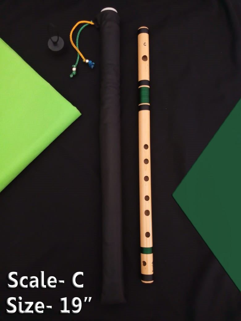 C Natural Medium Scale Side Blown Bamboo Bansuri Flute | Daraz.pk