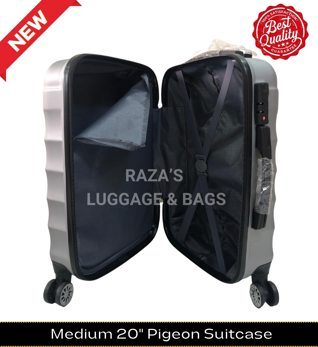 Pigeon 24” Medium Size Abs Trolly suitcase Hardside Spinner Wheel ...