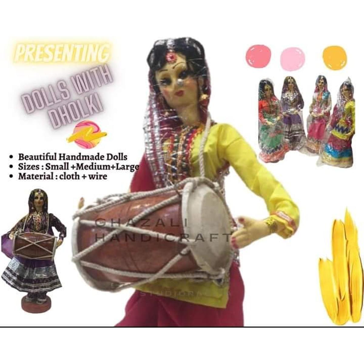 Cultural Handmade Doll Dulhan with Dhool Pakistani Traditional Doll ...