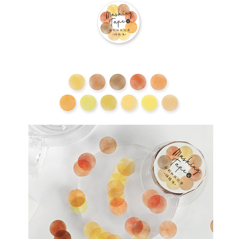 RHS Online 100PCS Dot Washi Tape Stickers INS Album Diary Journal ...