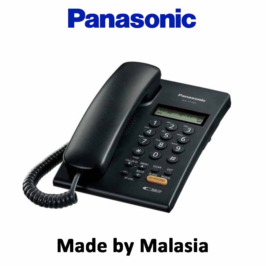 Cli Telephone Set, Wall Mountable Landline Caller Id Phone & Speakerphone (panasonic_kx-t7705 ...