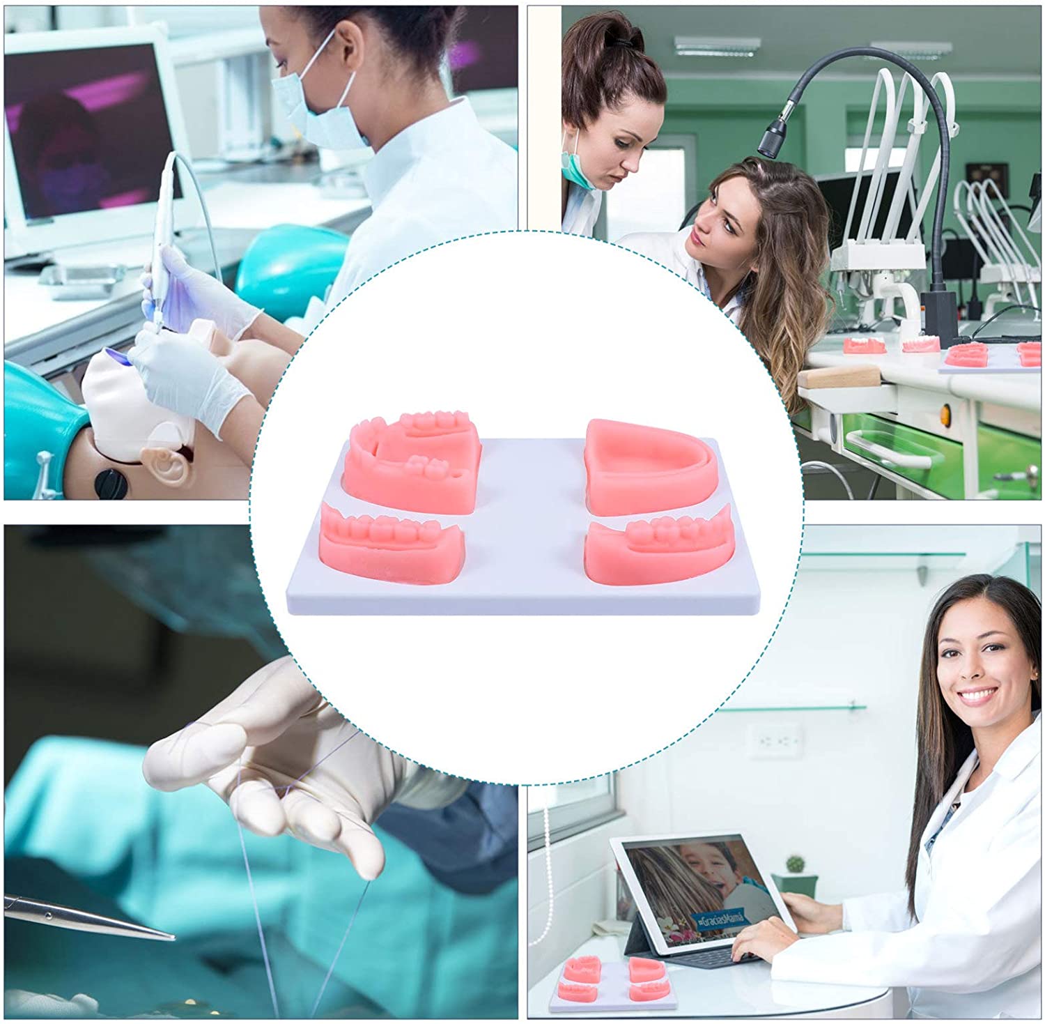 Dental Suture Pad Kit - Practice Dental Suturing and Implants on Soft ...