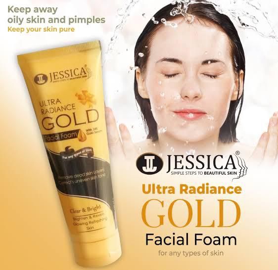 Jessica 24K Gold Ultra Radiance Face Wash for Skin Care (100ml) | Daraz.pk