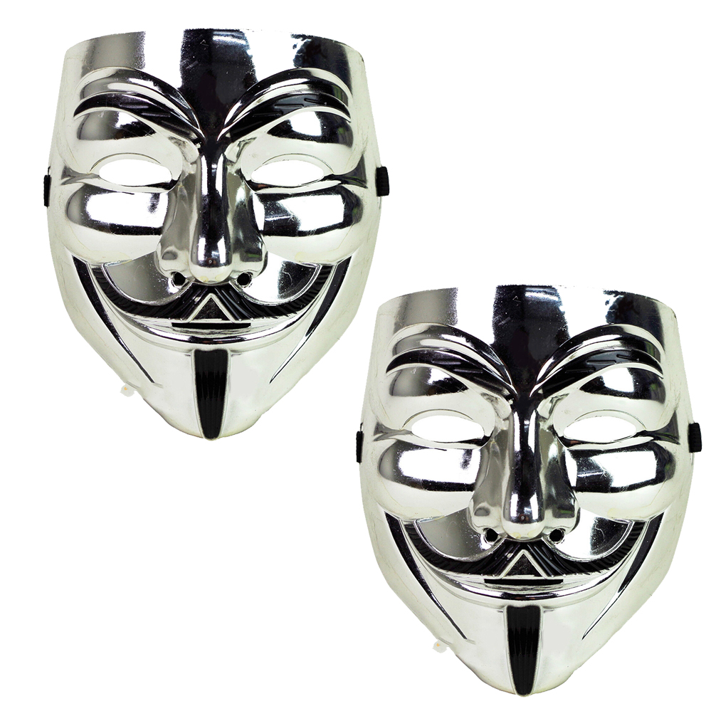 Hacker Mask - V Character Vendetta Mask Halloween Masquerade Horror ...