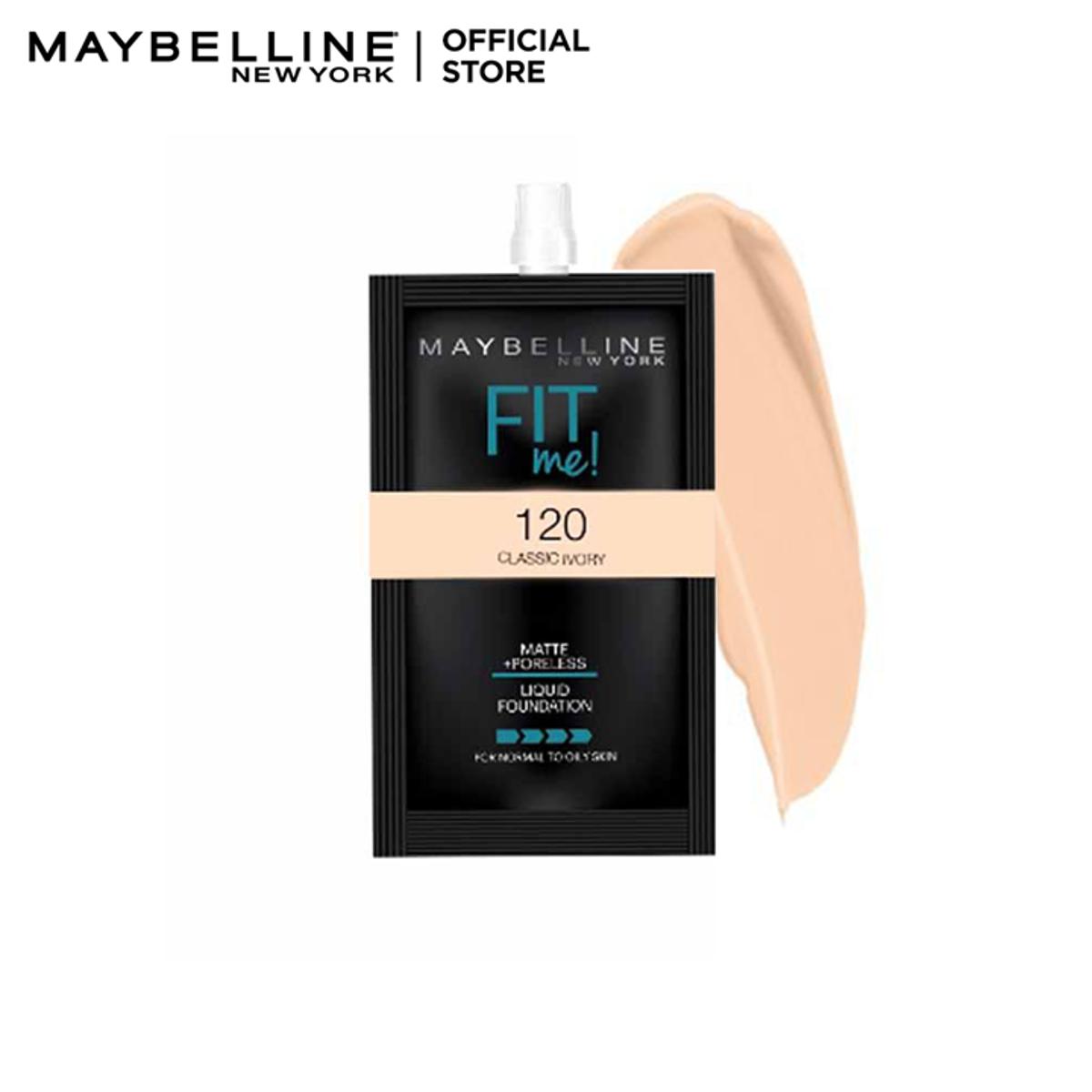 Maybelline New York Fit Me Matte & Poreless Liquid Foundation 5ml ...