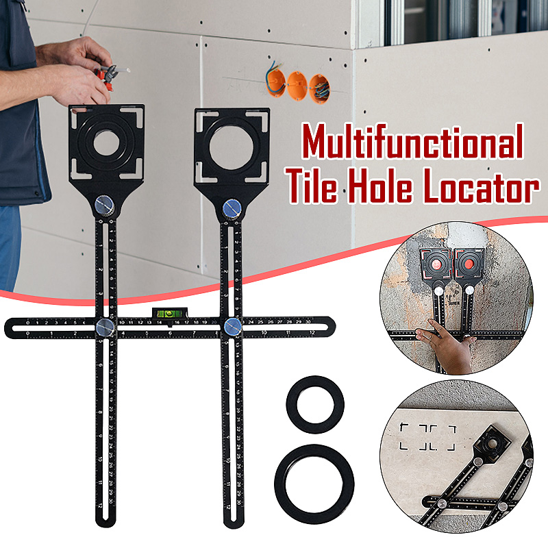 Conventional [36x45.5cm] Double End Folding Rule Ceramic Tile Hole ...