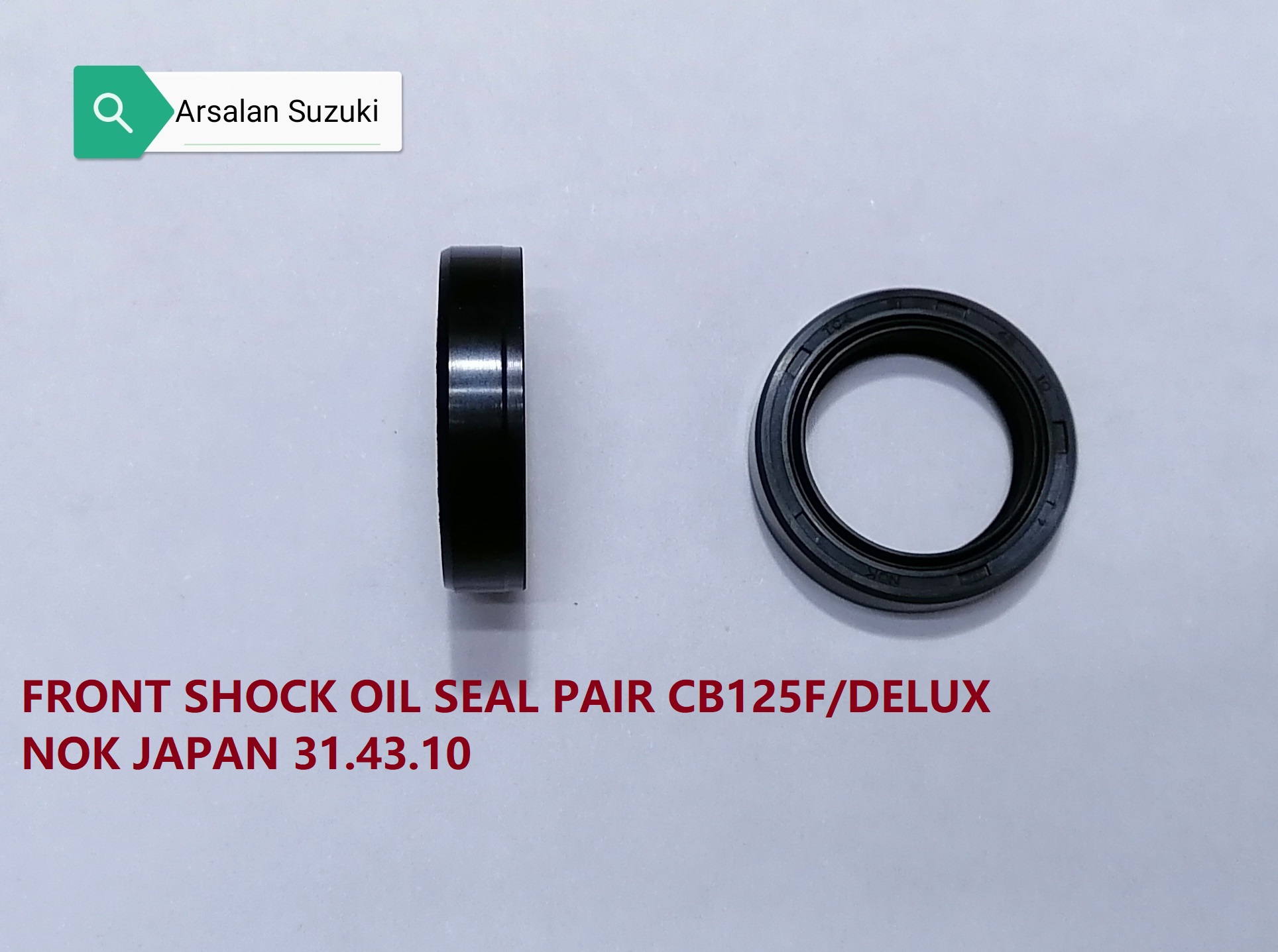 FRONT SHOCK OIL SEAL PAIR CB125F/DELUX NOK JAPAN | Daraz.pk