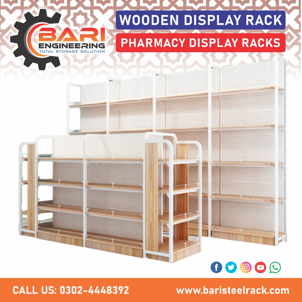 Wall Display Rack | Medicine Rack | Medical Store Rack | Medical Store ...