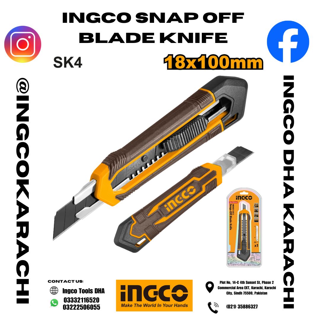 Ingco Snap-Off Blade Knife HKNS11815 | Daraz.pk