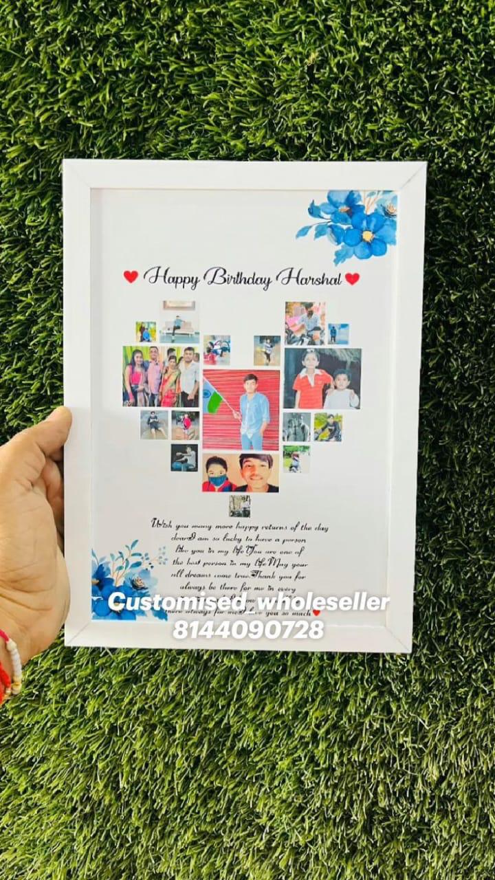 customized frame date fix , wedding date , Nikah date , birthday Wooden ...