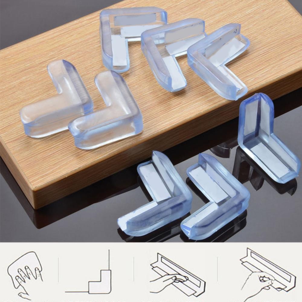 4Pcs Soft PVC Desk Table Guard Edge Child Safety Corner Protector ...
