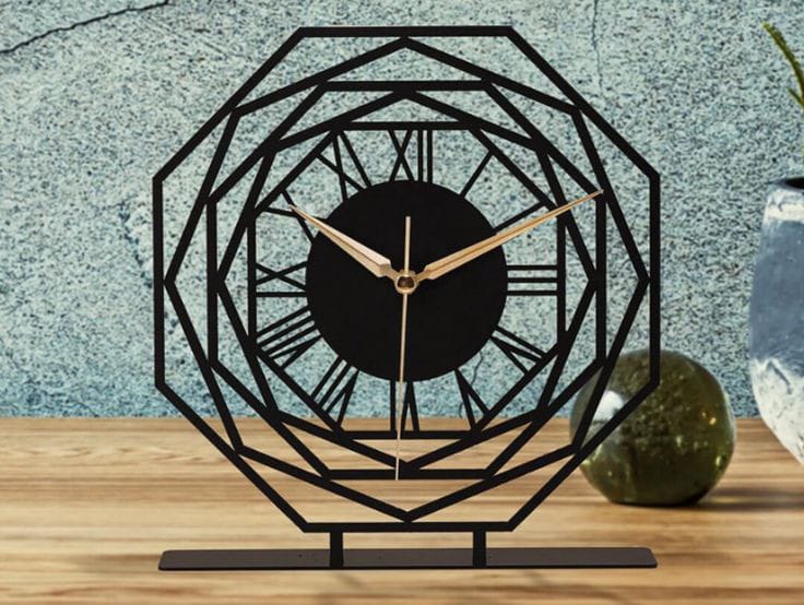 Good Quality Table wooden Clock For Home And Office Decor Nice Shape ...