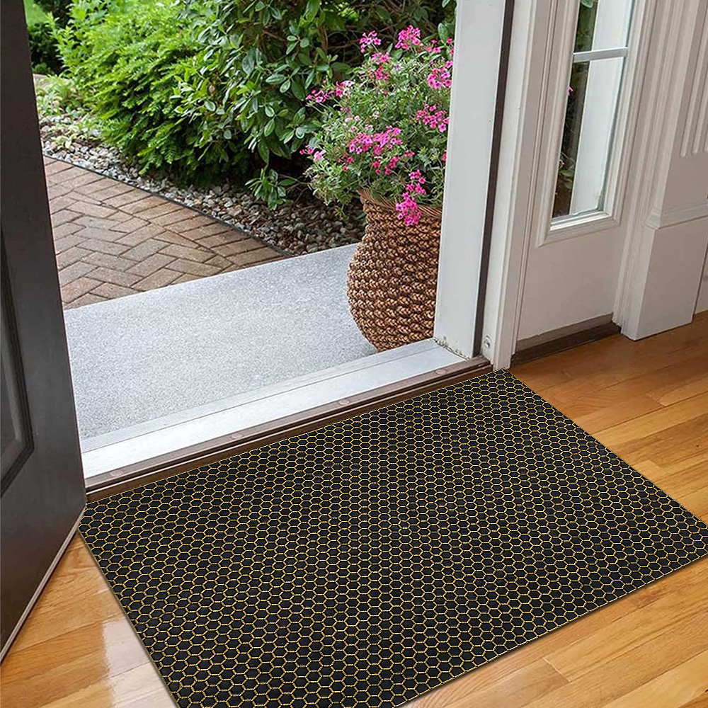 HONEYCOMB ENTRANCE HOME & OFFICE DOOR MAT 28 inch x 21 inch | Daraz.pk