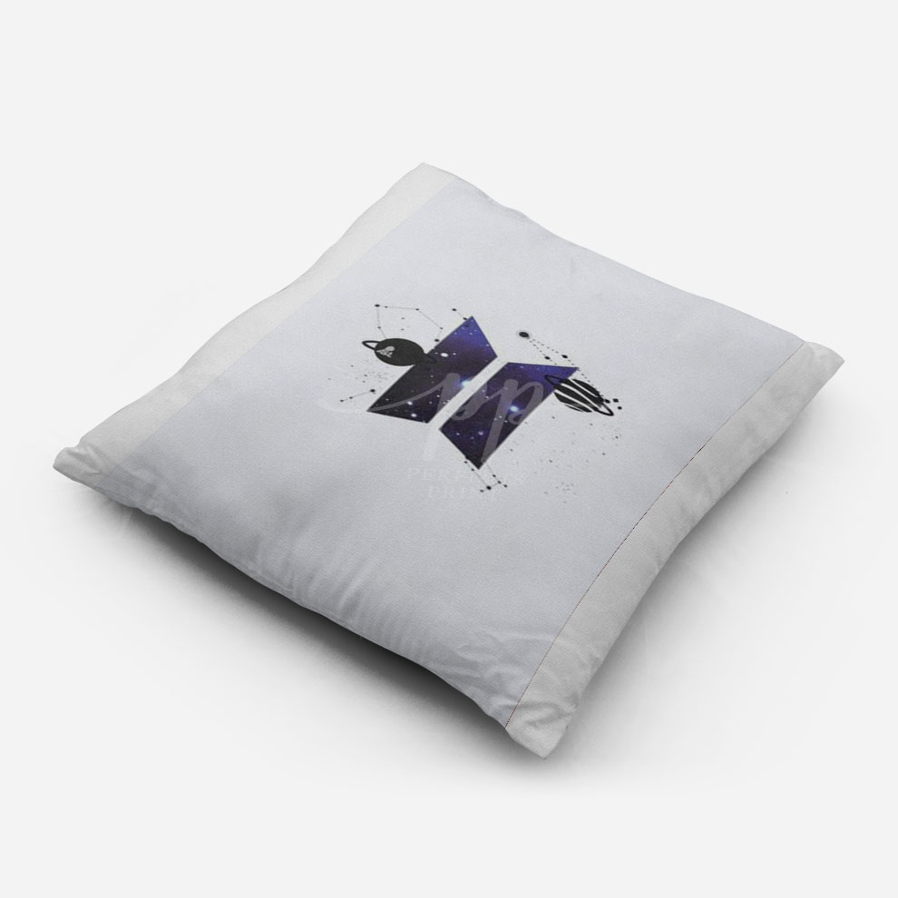 Kpop Logo Printed Cushion Pillow BTS Logo Printed Cushion Pillow | Daraz.pk