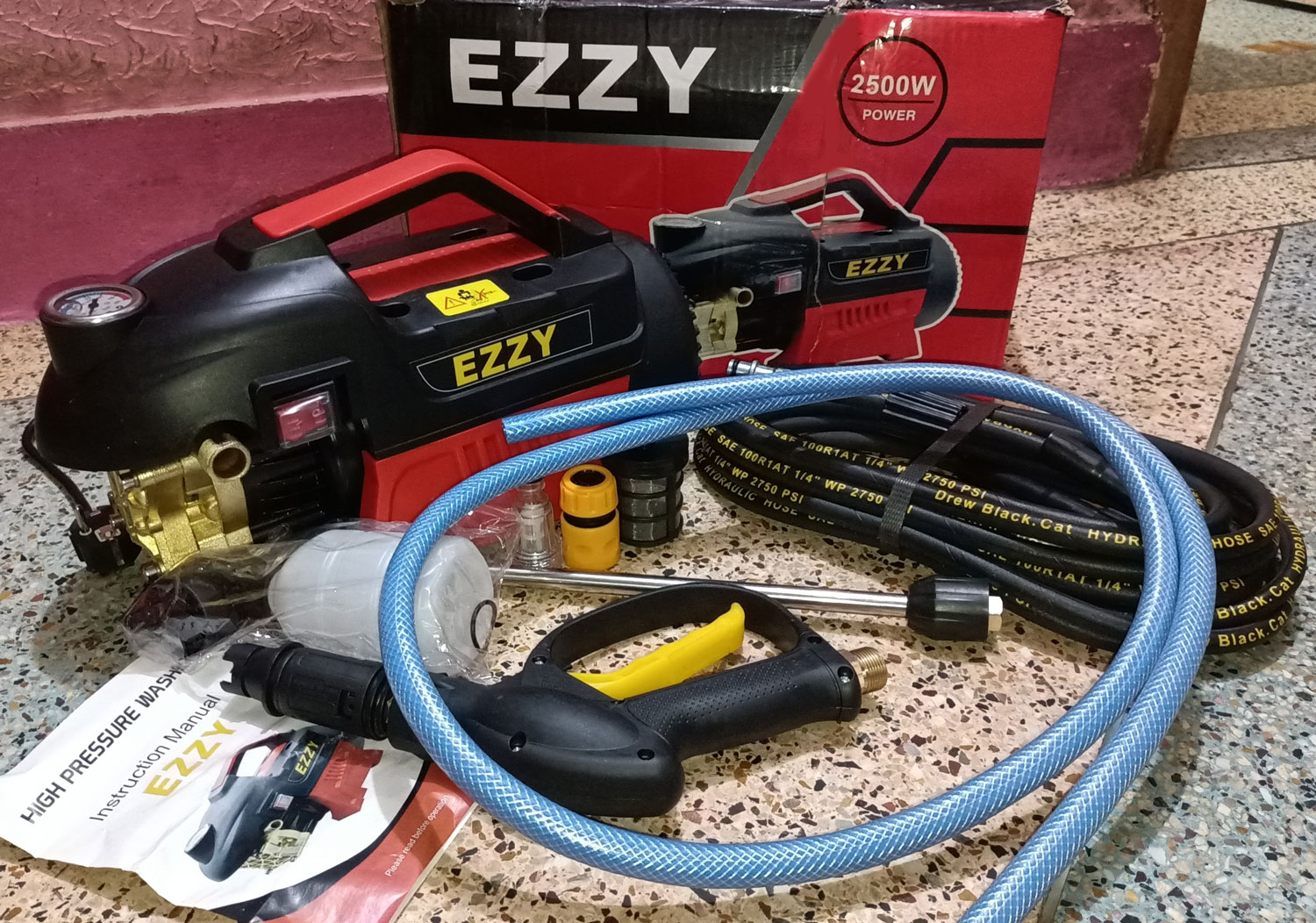 Ezzy Water Jet High Pressure Washer - Red Series - toolshop.pk