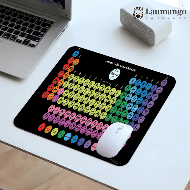 Mousepad Periodic Table Of The Elements Mat Office Keyboard Gaming ...