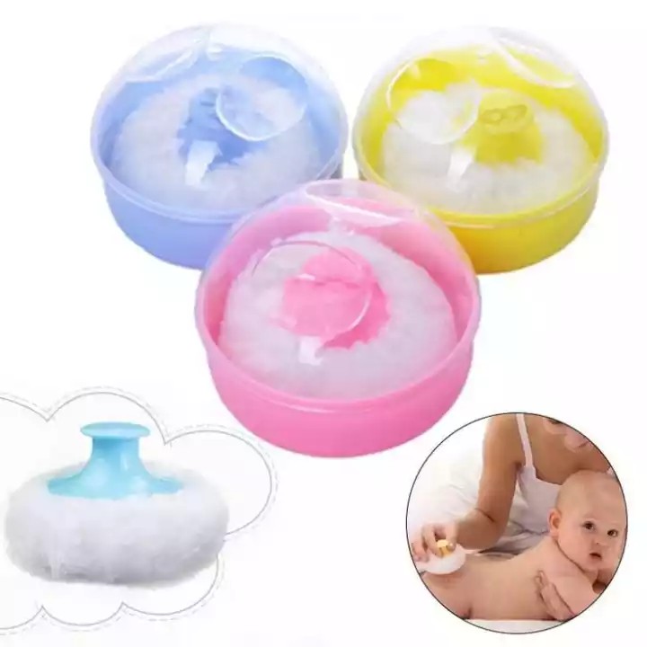 Plastic Baby Care Baby Puff Box Holder Container Talcum Powder Case ...