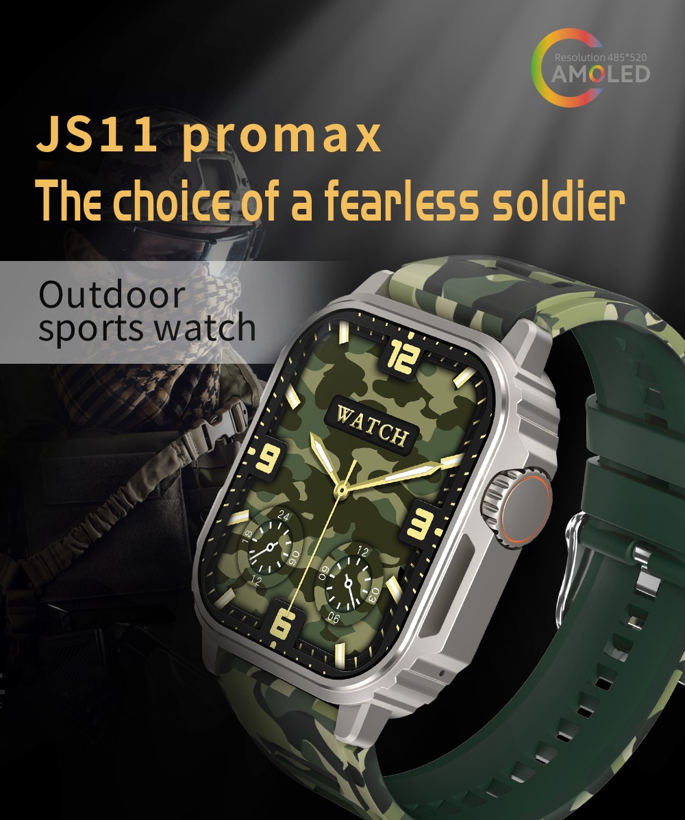 JS11 Pro Max Smart Watch , Bluetooth Smart Watch with Dual Straps and ...