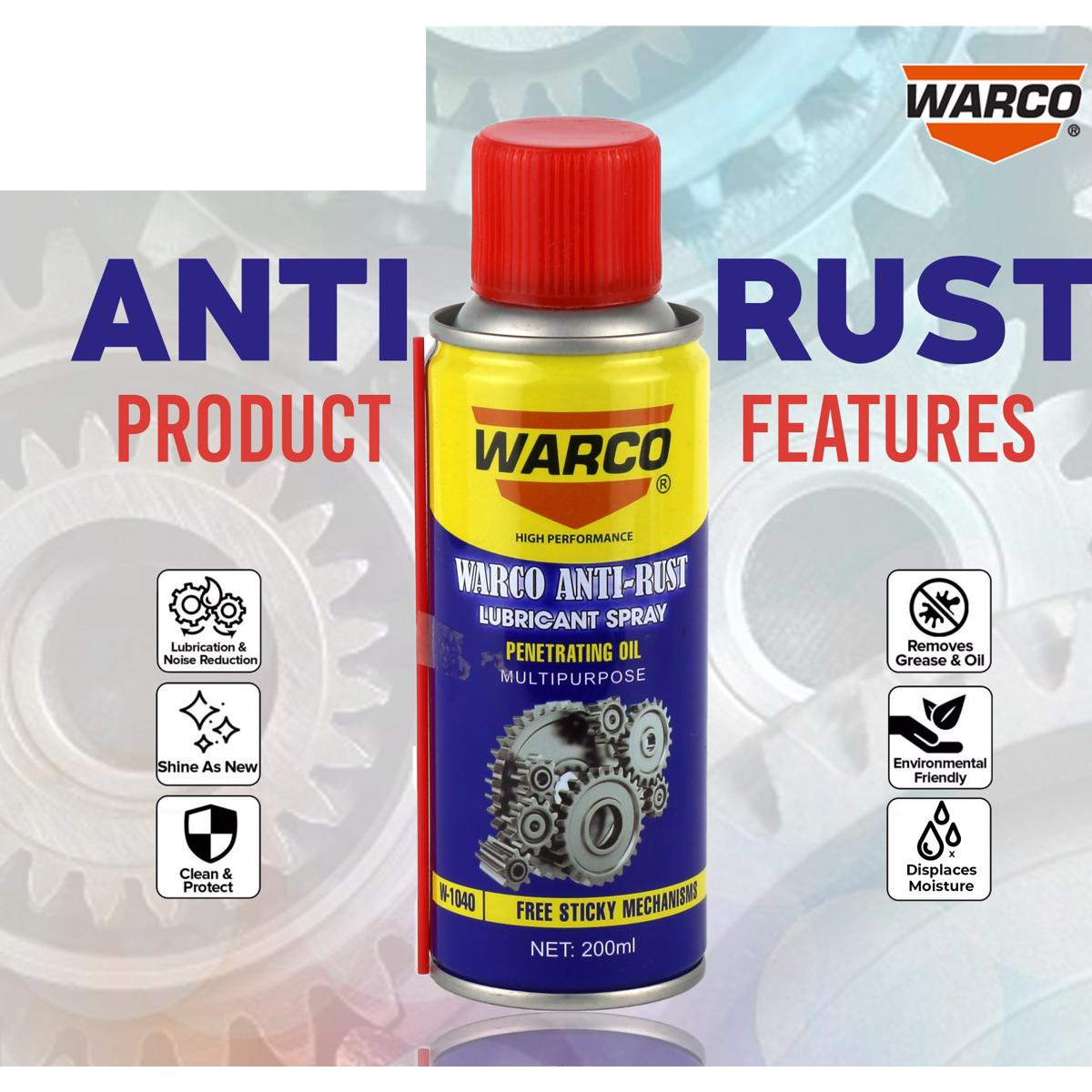 Anti Rust Spray Zang Remover WARCO (100ml) Penetrating Oil | Daraz.pk
