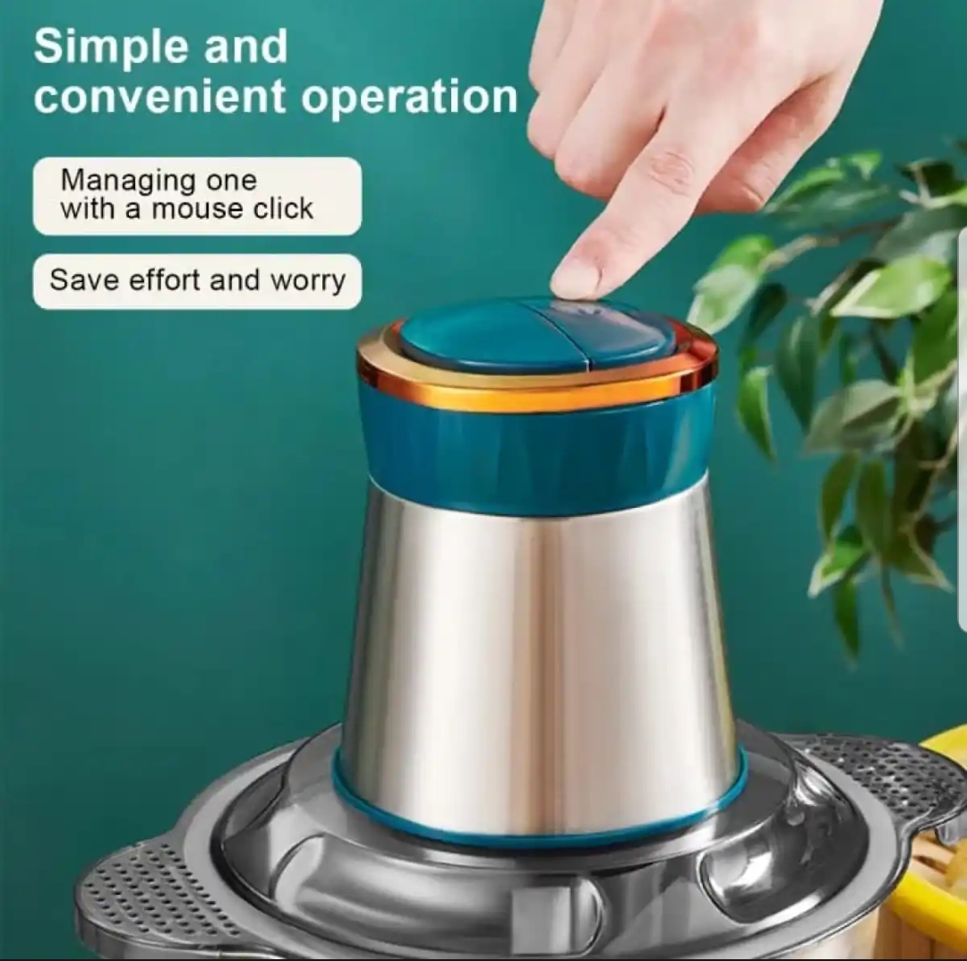 Electric Meat Grinder chopper Stainless steel sharp 4 blades 4 pcs 250 Watts Copper Motor | Daraz.pk