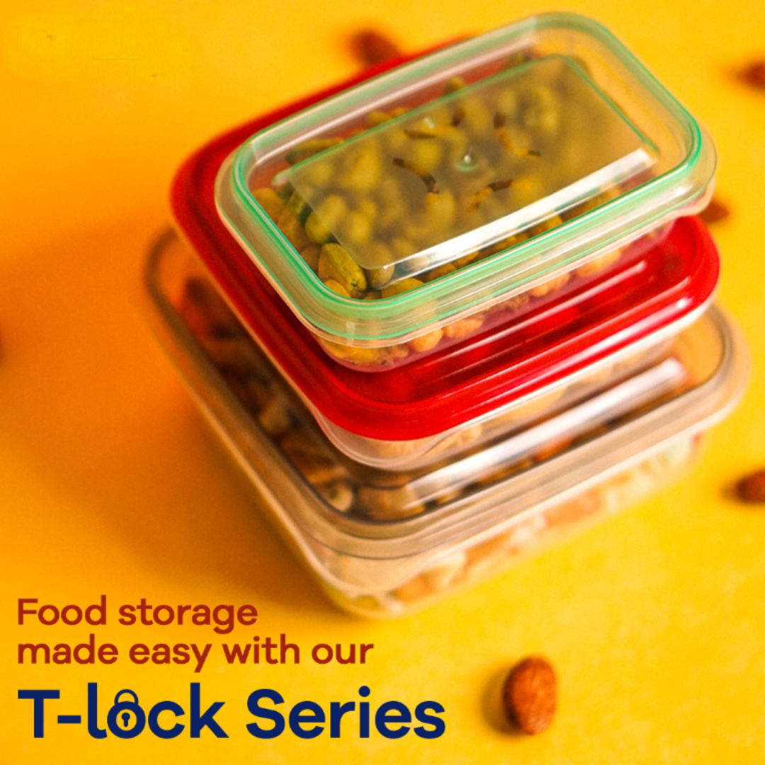 7-Piece IKEA Style Thumb Lock Food Containers, 4000ml, Stackable ...
