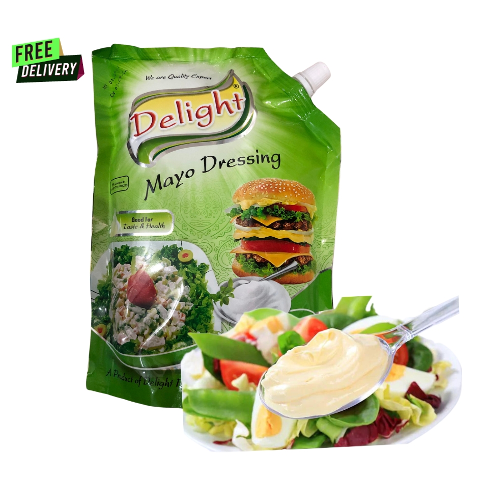 Delight Mayo Dressing Pure Big Pack 1 Litter mayonnaise Mayo Dressing ...