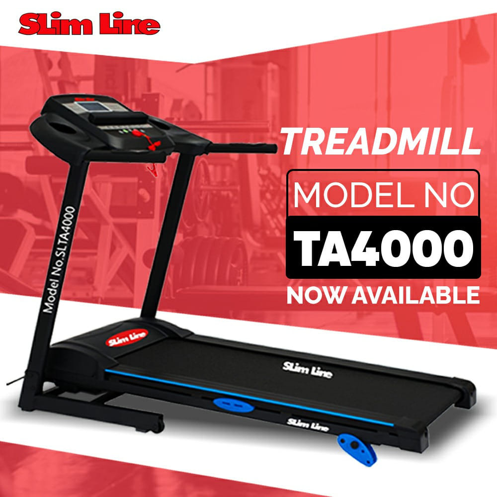 Slimline SLTA -4000 Treadmill Running Exercise Cardio Machine With ...