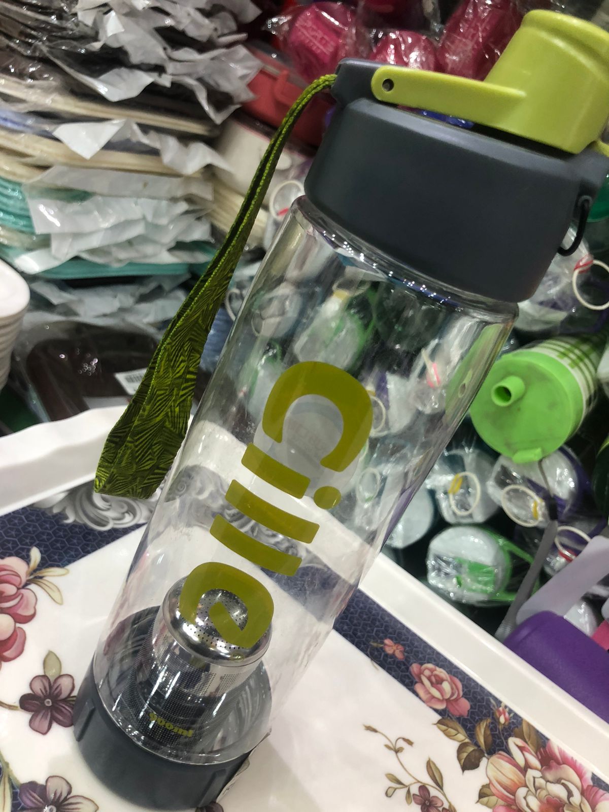 cille drink water bottle, bpa free bottle high plastic made, handy gym ...