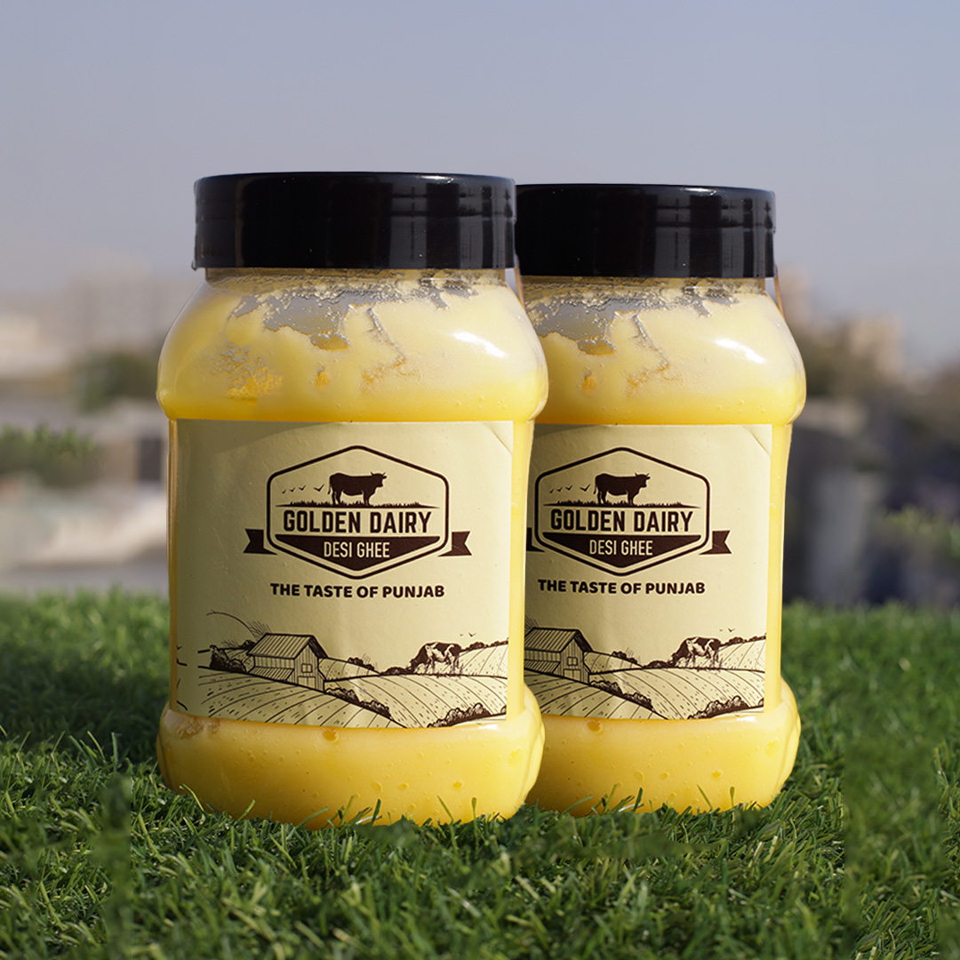 Cow Desi ghee khalis & 100% organic Pack of 2 | Daraz.pk