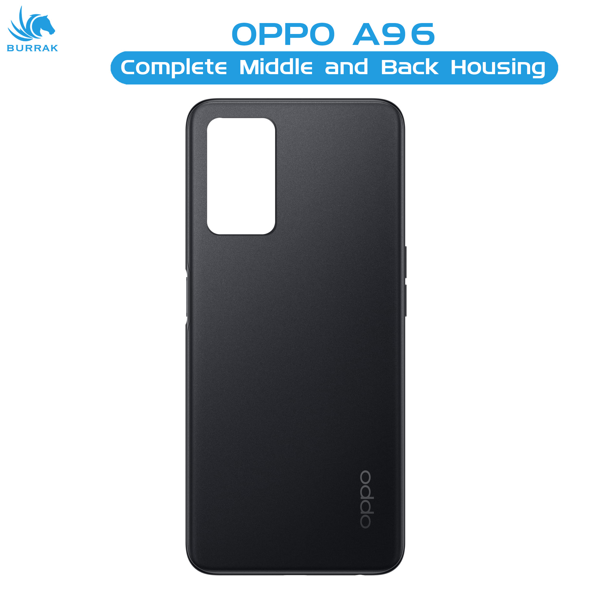 Oppo A96 Housing Middle Frame With Side Button and Camera Lens Body ...