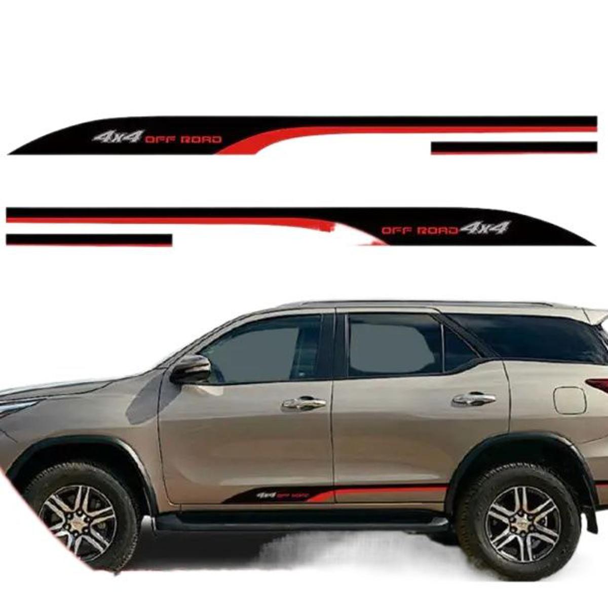 Car Stickers 2 Pcs 4X4 Off Road Stripe Car Side Door Graphic Vinyls ...